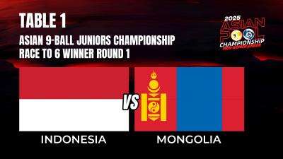 Nonton Live Streaming Asian 9-Ball Juniors Championship Race To 6 ...