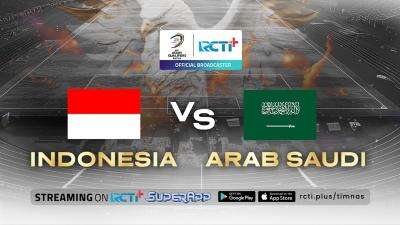 Indonesia vs Arab Saudi di RCTI+ SuperApp - RCTI+