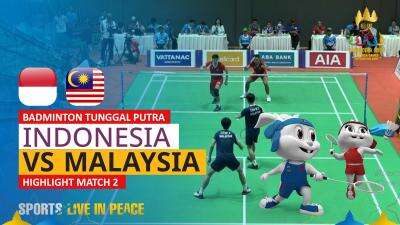 Highlight Badminton Ganda Putra Sea Games Cambodia 2023 Indonesia Vs ...