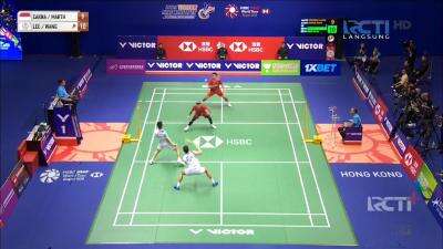 Highlight Victor Hong Kong Open 2023 Carna/Marth Vs Lee/Wang - RCTI+