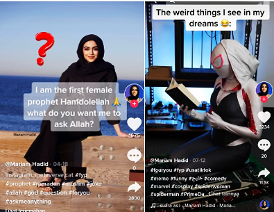 Ngaku Jadi Nabi Wanita Pertama, Tiktoker Mariam Hadid Baca Al – Qur’an ...