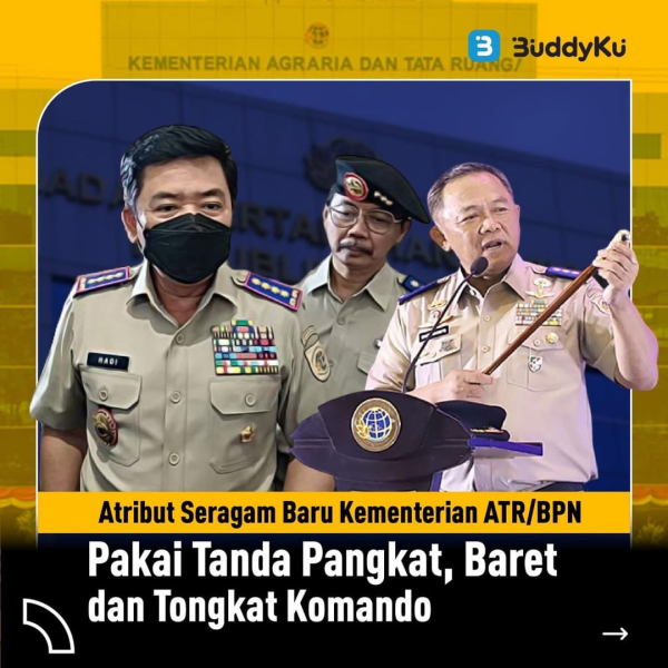 Atribut Seragam Baru Kementerian ATR/BPN, Dari Tanda Pangkat Hingga ...