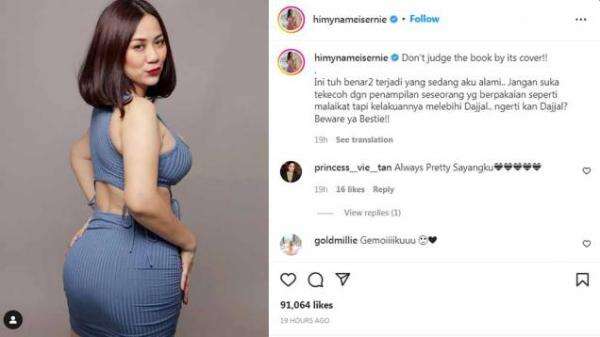 Serba Merah, Pose Panas Tante Ernie Pamerkan Belahan Dada Bikin Netizen Membara | News+ on RCTI+