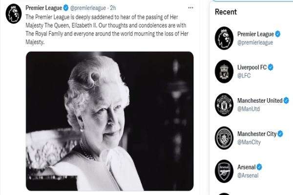 Ratu Elizabeth II Meninggal Dunia, Semua Klub Inggris Ganti Logo Medsos ...