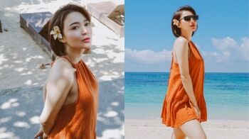 6 Potret Seksi Wika Salim Pakai Dress Mini Oranye, Netizen: Teteh Pemersatu Bangsa | News+ on RCTI+