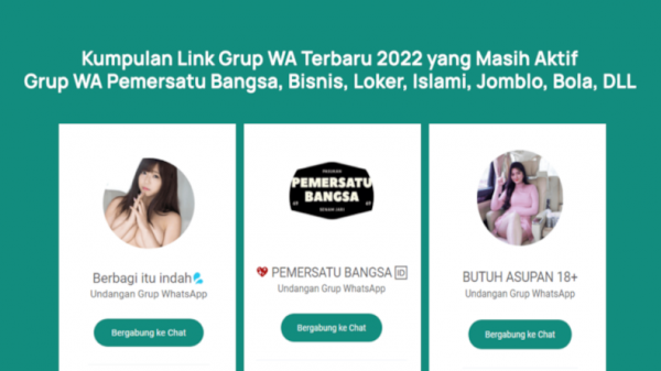 100+ Daftar Link Grup WhatsApp Terlengkap dan Terbaru 2022 yang Masih Aktif, Cek di Sini ...