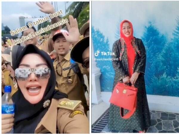 Heboh Bergaya Cetar, Intip Pose Kades yang Viral Ini Tenteng Tas Mewah ... Heboh Bergaya Cetar, Intip Pose Kades yang Viral Ini Tenteng Tas Mewah ...