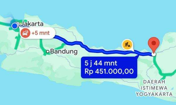 Cara Cek Tarif Tol di Maps melalui Aplikasi, Klik Menu dan Aktifkan ...