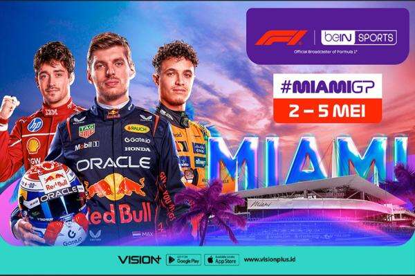 Adu Gaya di Miami! Streaming Miami Grand Prix 2025 di VISION+ | News+ ...