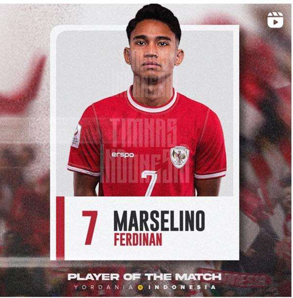 Cetak Brace, Marselino Ferdinan Jadi Man of The Match Timnas Indonesia U-23 vs Yordania U-23 di ...