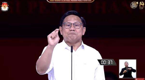 Debat Keempat Pilpres 2024, Gibran ke Cak Imin: Enak Banget Ya Gus, Jawabnya Sambil Baca Catatan ...