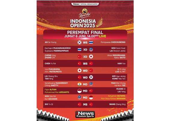 Indonesia Open 2025 Tampil Beda, Badminton Lovers Siap-Siap Terpana ...