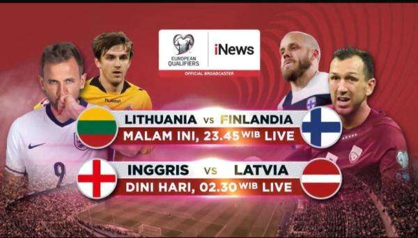 Live iNews TV! Inggris Vs Latvia di Kualifikasi Piala Dunia 2026 Dini Hari Nanti | News+ on RCTI+