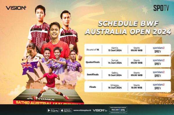 Jadwal dan Link Nonton Live Streaming Australian Open 2024 di Vision+ ...
