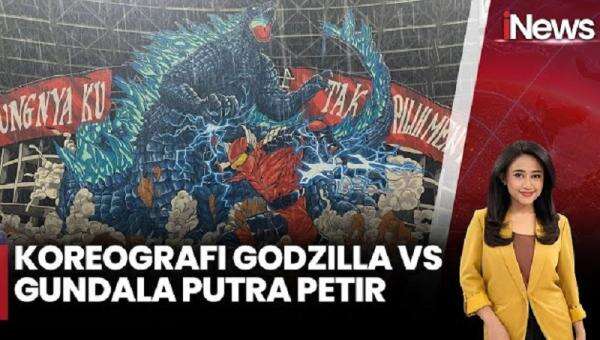 Koreografi Godzilla Vs Gundala Putra Petir di Laga Timnas Indonesia ...
